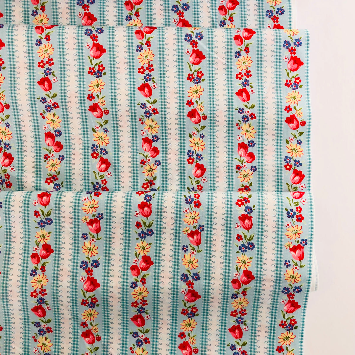 Tulip Stripe - Blue - Atsuko Matsuyama - 30's Collection - Yuwa – Sunny ...